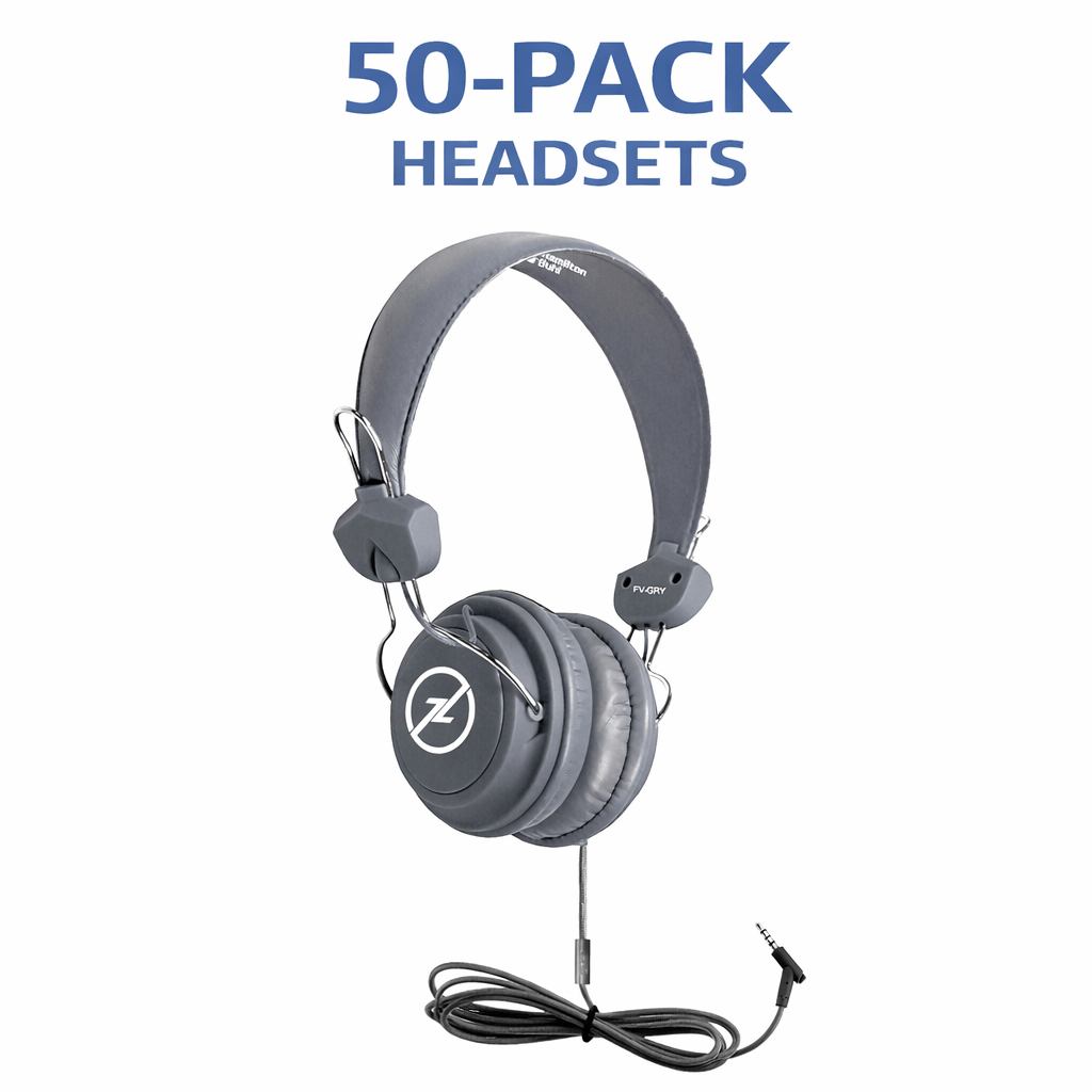 HamiltonBuhl Favoritz TRRS Headset with In-Line Microphone 50 Pack ...