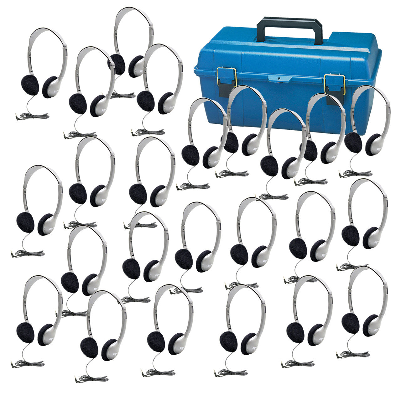 Lab Pack School Headphones 24 Pair in Storage Carry Case – Learning ...